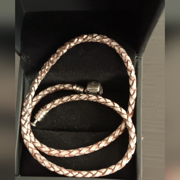 Pandora | Jewelry | Pandora Tan Rope Wrap Bracelet | Poshmark
